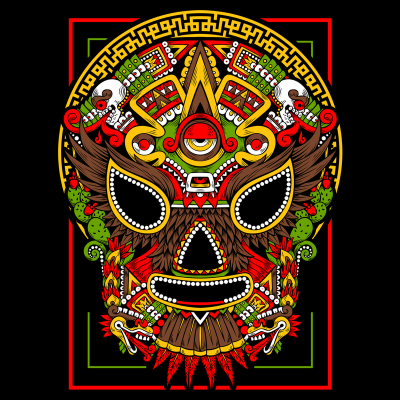 Mayan Death Mask - Eagle Warrior - Cairo Apparel