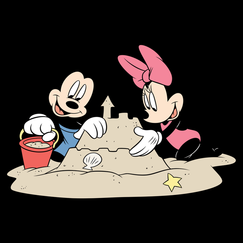 Mickey and Minnie Sandcastle - Beach Day Fun - Cairo Apparel